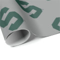 Michigan State Block S Wrapping Paper | Zazzle