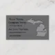 Michigan State Business card carved stone look | Zazzle