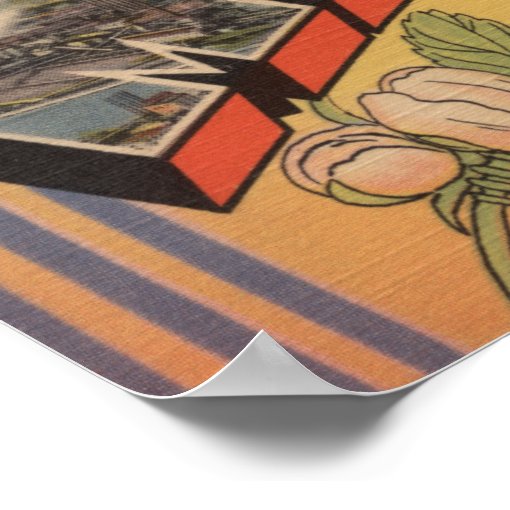 Michigan (State Capital/Flower) Poster | Zazzle