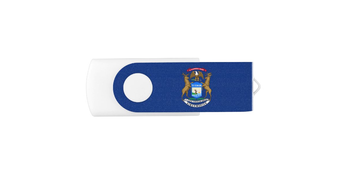 Michigan State Flag Flash Drive | Zazzle