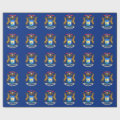 Michigan State Flag Wrapping Paper | Zazzle