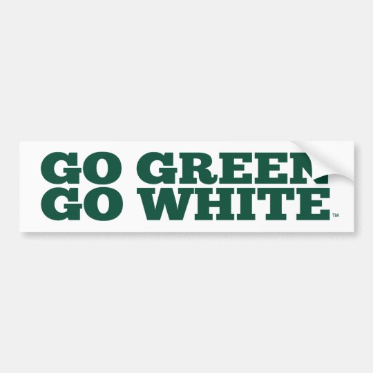 Michigan State® Go Green Go White™ Bumper Sticker | Zazzle.com