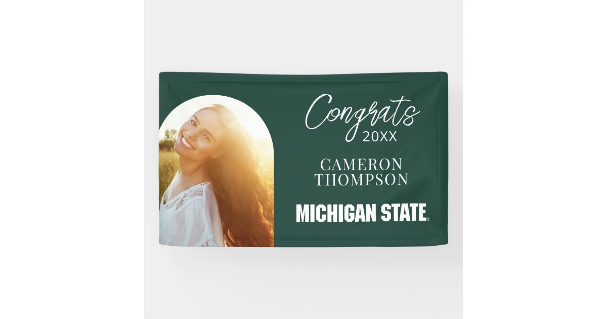 Michigan State Graduate | Photo Arch Banner | Zazzle