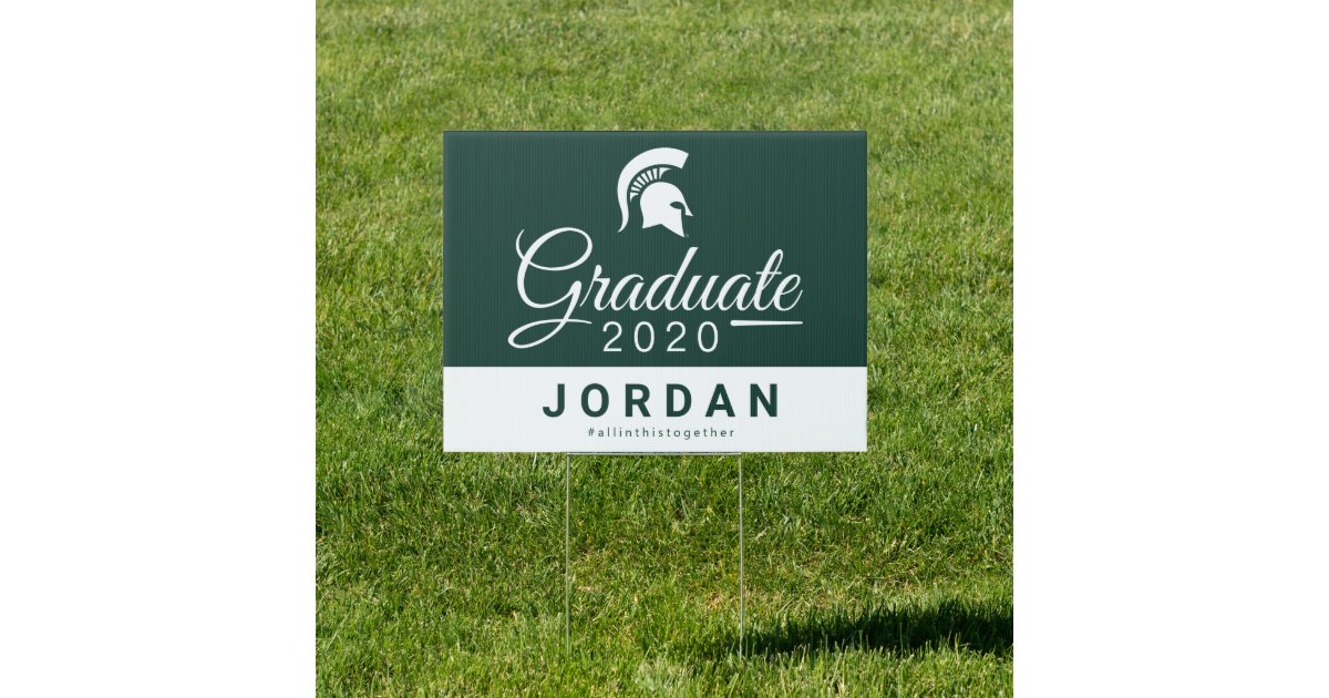 Michigan State Graduation Class of 2020 Sign | Zazzle