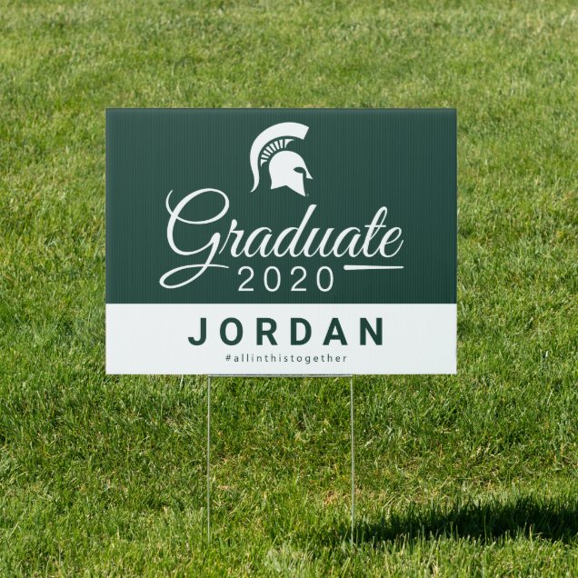 Congrats MSU Michigan State Grad - Photo Sign | Zazzle