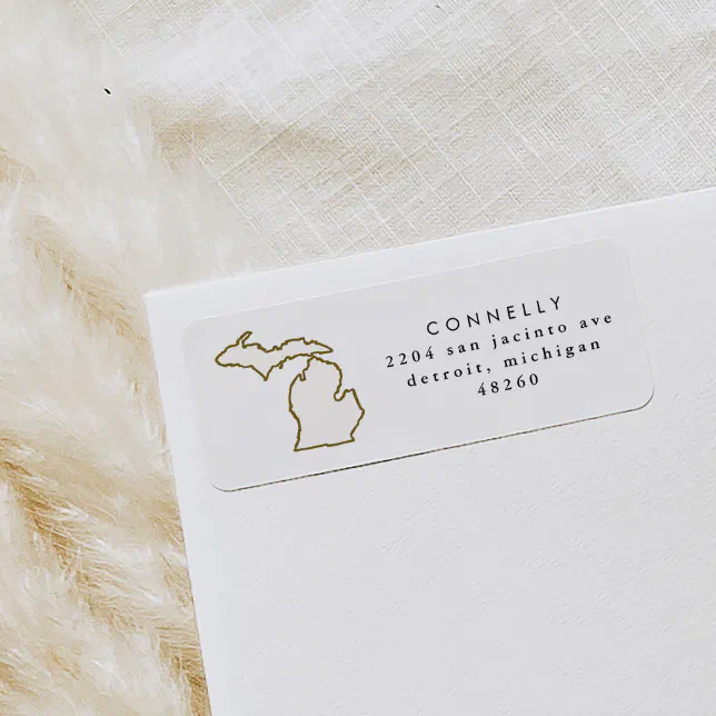 Michigan State Return Address Labels | Zazzle