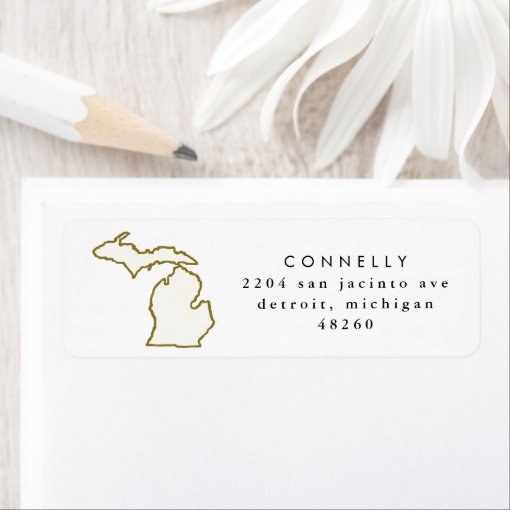 Michigan State Return Address Labels | Zazzle