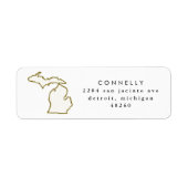 Michigan State Return Address Labels | Zazzle