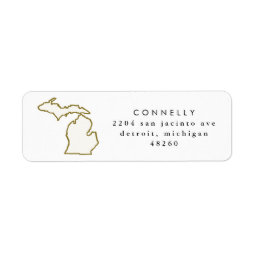 Michigan State Return Address Labels | Zazzle