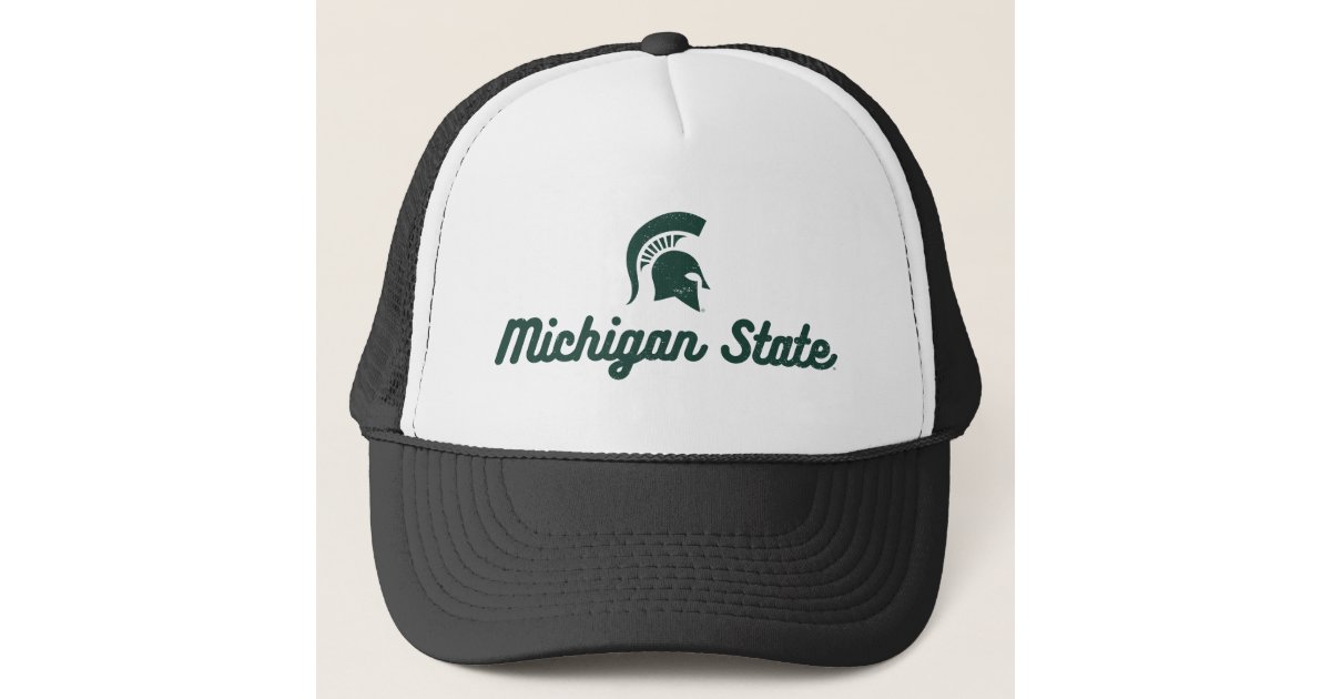 Michigan State | Script Logo Trucker Hat | Zazzle