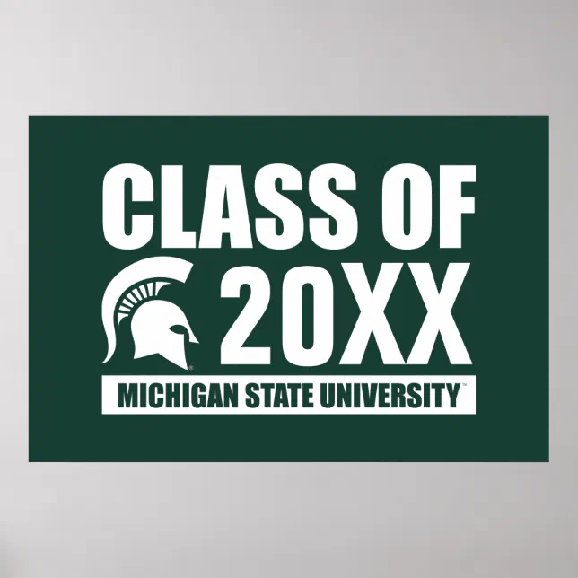 Michigan State University Class of Poster | Zazzle