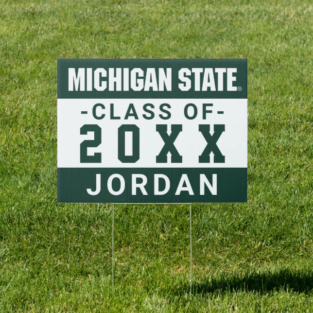 Michigan State University Class of Sign | Zazzle