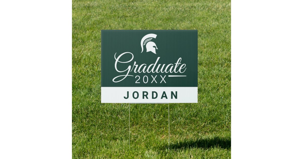 Michigan State University Graduation Sign | Zazzle