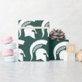 Michigan State University Helmet Symbol Pattern Wrapping Paper | Zazzle