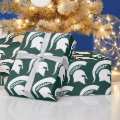Michigan State University Helmet Symbol Pattern Wrapping Paper | Zazzle