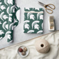 Michigan State University Helmet Symbol Pattern Wrapping Paper | Zazzle