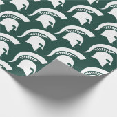Michigan State University Helmet Symbol Pattern Wrapping Paper | Zazzle