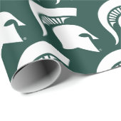 Michigan State University Helmet Symbol Pattern Wrapping Paper | Zazzle