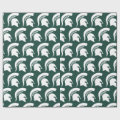 Michigan State University Helmet Symbol Pattern Wrapping Paper | Zazzle