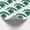 Michigan State University Spartan Helmet Logo Wrapping Paper | Zazzle