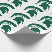 Michigan State University Spartan Helmet Logo Wrapping Paper | Zazzle