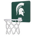 Michigan State University Spartan Logo Mini Basketball Hoop | Zazzle