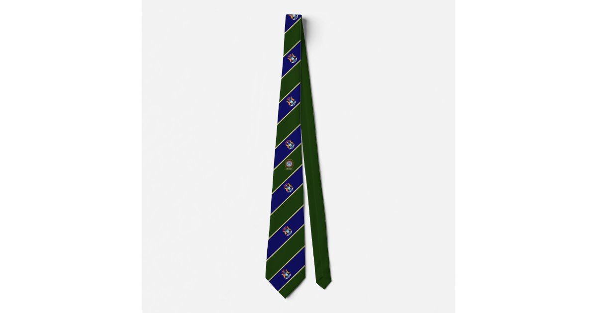 Michigan stripes flag neck tie | Zazzle