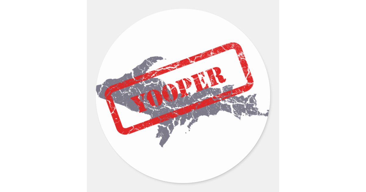 Michigan Upper Peninsula Yooper Sticker | Zazzle