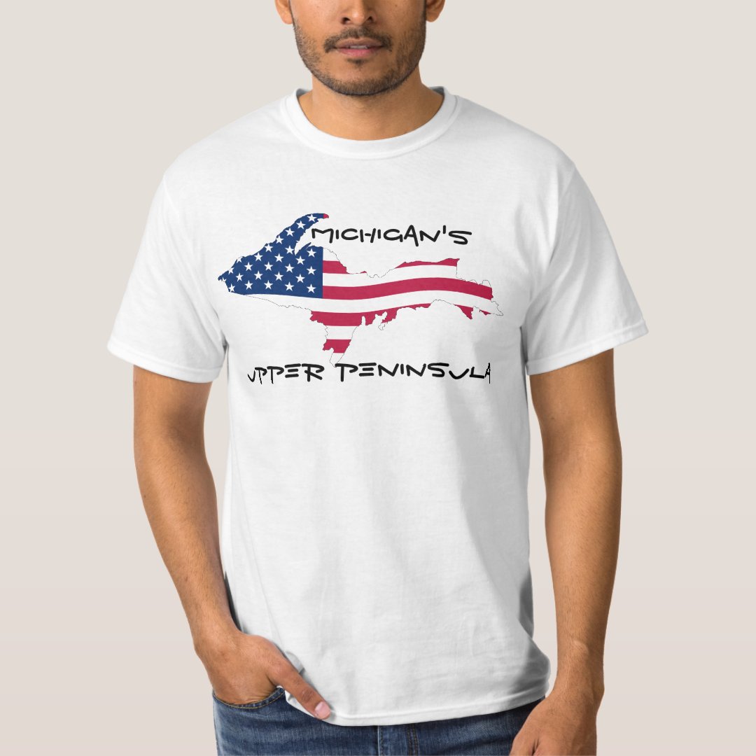Michigan's Upper Peninsula Flag Shirt | Zazzle