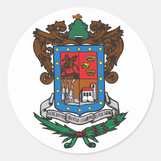Michoacan, Mexico Classic Round Sticker | Zazzle.com