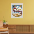 Mickey and Donald | Mountain Adventures Poster | Zazzle