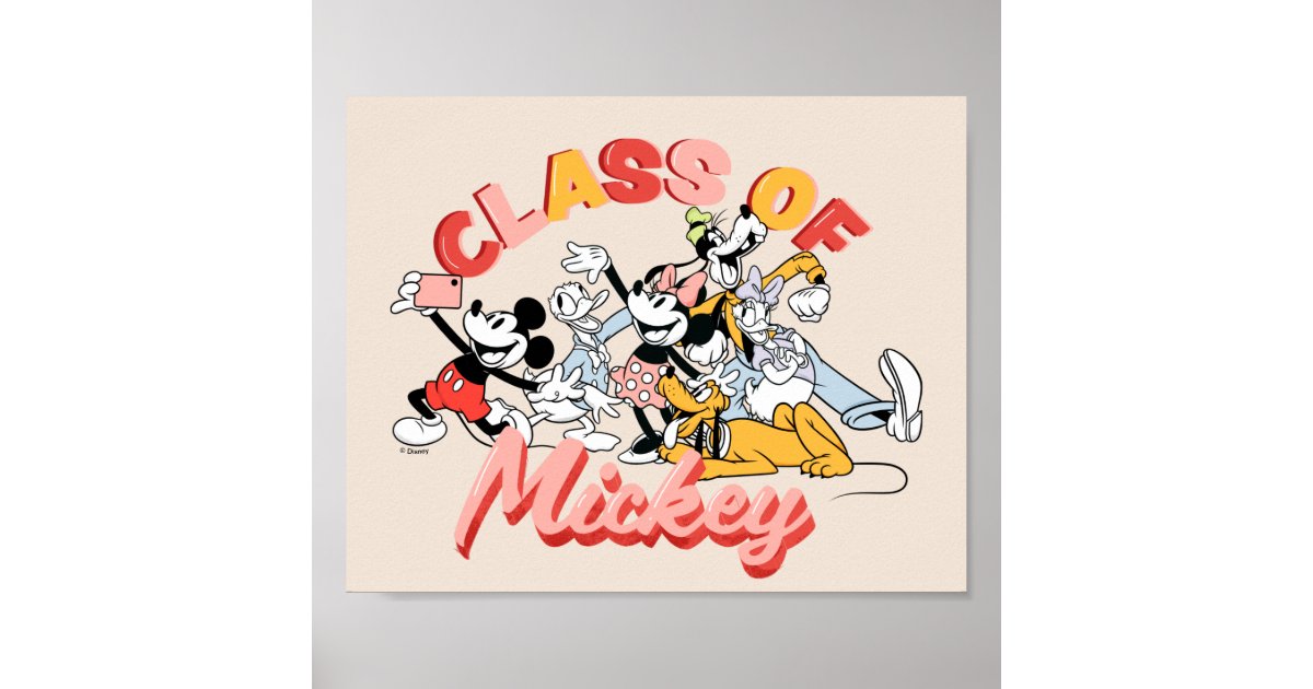 Mickey and Friends | Class of Mickey Poster | Zazzle