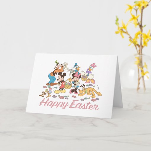 Mickey and Friends Easter Graphic Card | Zazzle