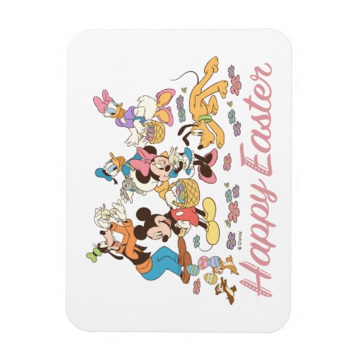 Mickey and Friends Easter Graphic Magnet | Zazzle
