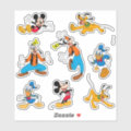 Mickey and Friends | Fab Four Character Art Sticker | Zazzle