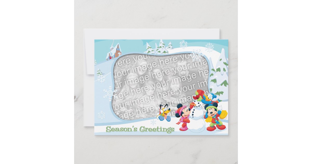 Mickey and Friends: Season's Greetings Card | Zazzle