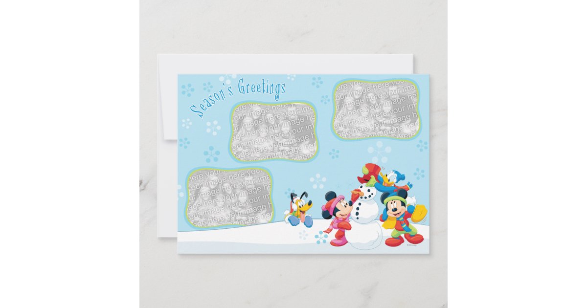 Mickey and Friends: Season's Greetings Card | Zazzle
