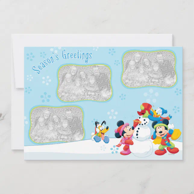 Mickey and Friends: Season's Greetings Card | Zazzle