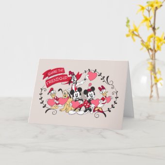Mickey and Friends - Share the Friendship Card | Zazzle