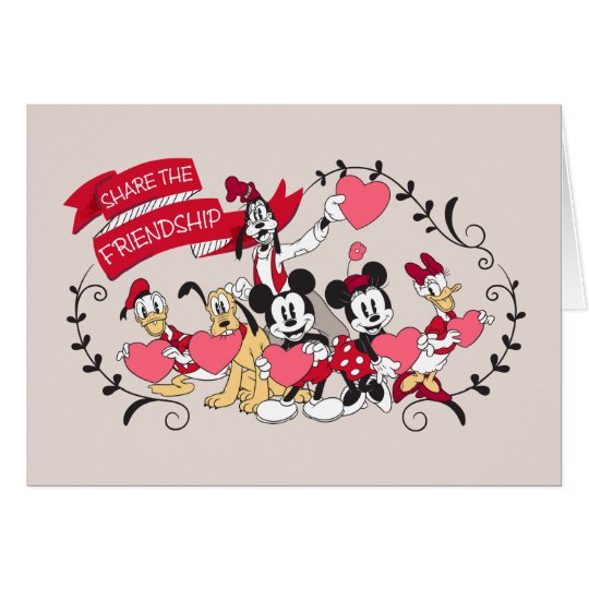 Mickey and Friends - Share the Friendship Card | Zazzle