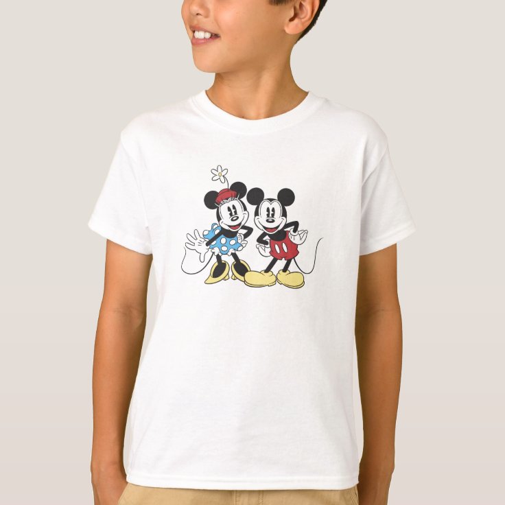 Mickey and Minnie Mouse T-Shirt | Zazzle
