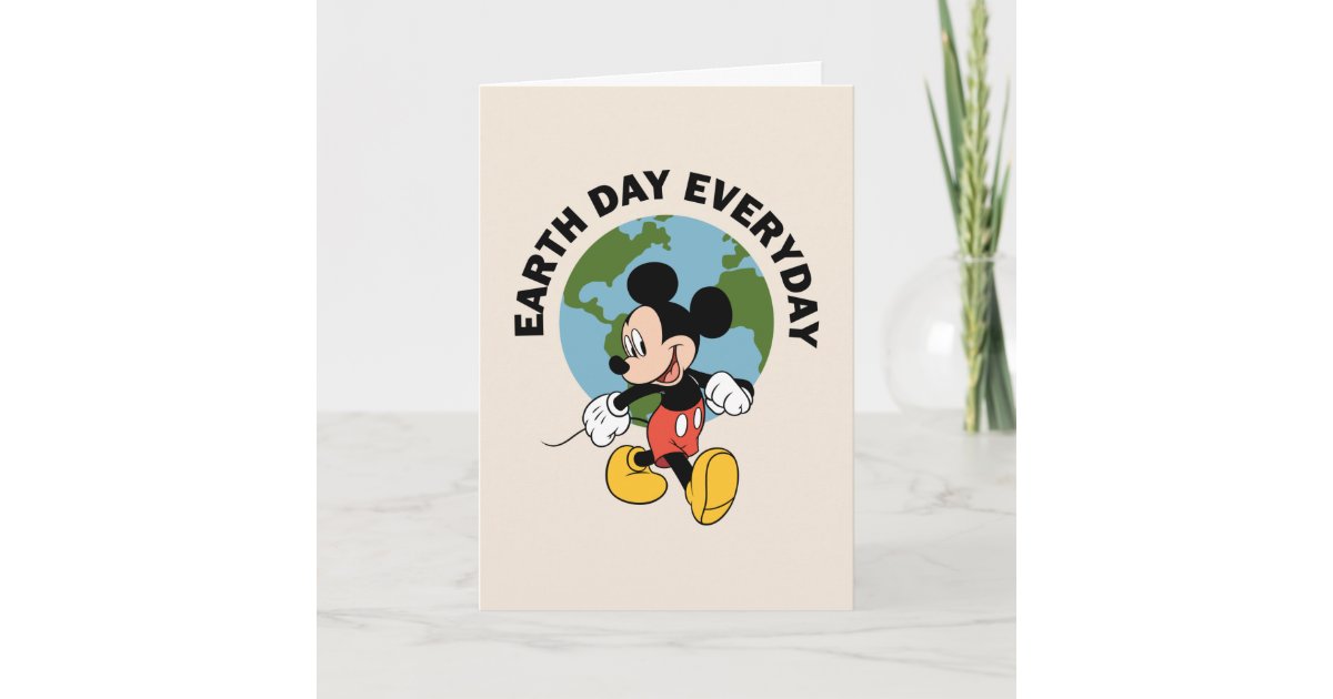 Mickey | Earth Day Everyday Card | Zazzle