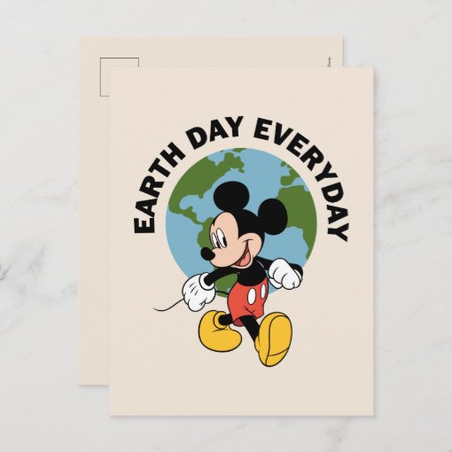 Mickey | Earth Day Everyday Postcard | Zazzle