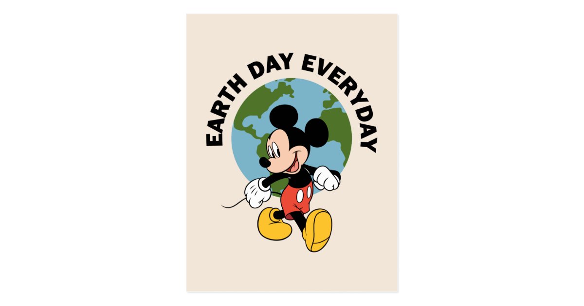 Mickey | Earth Day Everyday Postcard | Zazzle.com