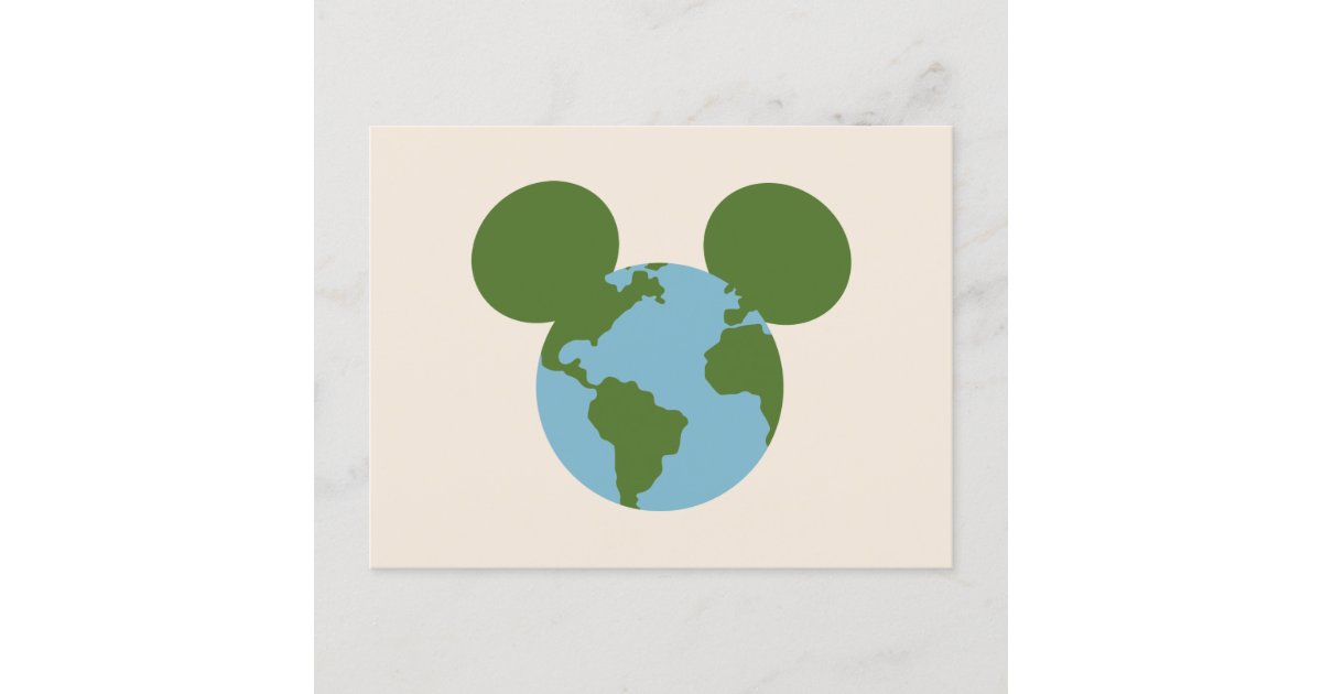Mickey Earth Icon Postcard | Zazzle
