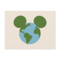 Mickey Earth Icon Postcard | Zazzle