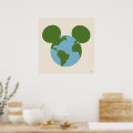 Mickey Earth Icon Poster | Zazzle
