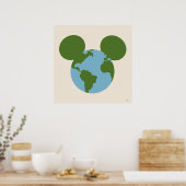 Mickey Earth Icon Poster | Zazzle
