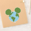 Mickey Earth Icon Sticker | Zazzle