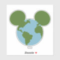 Mickey Earth Icon Sticker | Zazzle